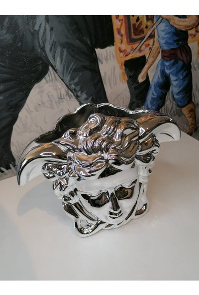 Angelate Gümüş Surat Küçük Vazo