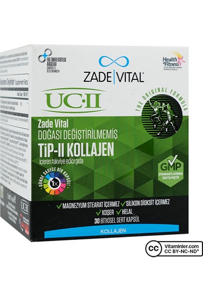 Zade Vital Uc-Iı 400 Mg Kolajen 30 Kapsül