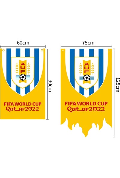 Aomu 2022 Dünya Kupası Bayrağı Futbol Bayrak Seti - Sarı (Yurt Dışından) Aomu 2022 Dünya Kupası Bayrağı Futbol Bayrak Seti - Sarı (Yurt Dışından)