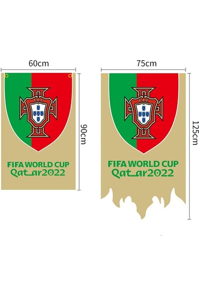 Aomu 2022 Dünya Kupası Bayrağı Futbol Bayrak Seti - Bej (Yurt Dışından) Aomu 2022 Dünya Kupası Bayrağı Futbol Bayrak Seti - Bej (Yurt Dışından)