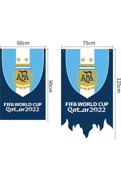 Aomu 2022 Dünya Kupası Bayrağı Futbol Bayrak Seti - Lacivert (Yurt Dışından) Aomu 2022 Dünya Kupası Bayrağı Futbol Bayrak Seti - Lacivert (Yurt Dışından)