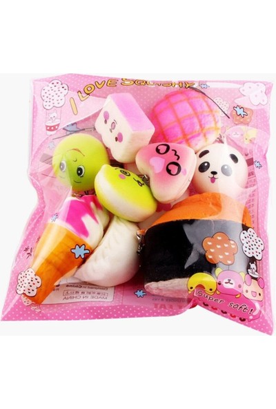 Brother Toys 10 Adet Squishy Full Karışık Set - Yumuşacık Sık Bırak Sukuşi Brother Toys 10 Adet Squishy Full Karışık Set - Yumuşacık Sık Bırak Sukuşi