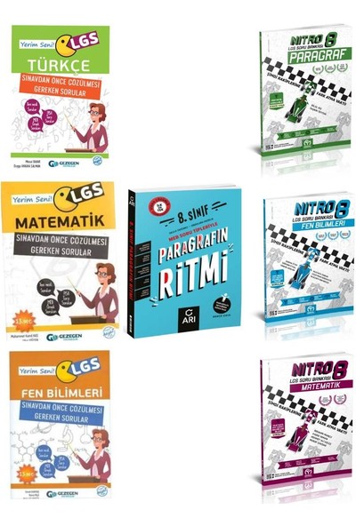 Arı Yayıncılık 8. Sınıf Paragrafın Ritmi + Sınav Öncesi Soru Bankaları ve Nitro Soru Bankaları Arı Yayıncılık 8. Sınıf Paragrafın Ritmi + Sınav Öncesi Soru Bankaları ve Nitro Soru Bankaları