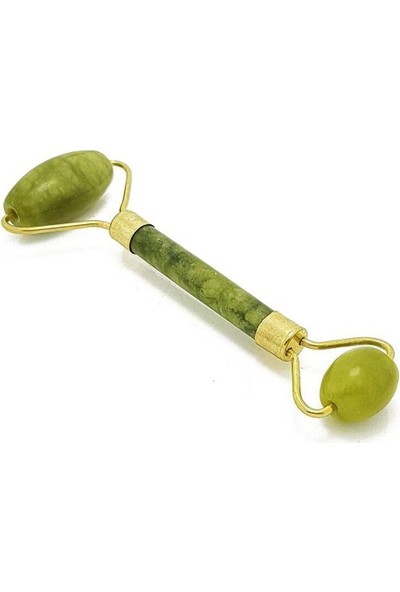 Adil Baba Yeşim Taşı Jade Roller Çift Taraflı Yüz Masaj Aleti