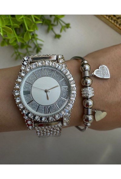 Lina Zirkon Taşlı Kadın Kol Saati