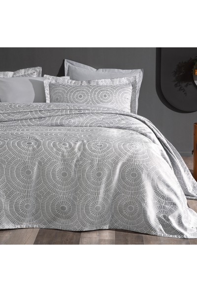 Yataş Bedding Çift Kişilik Heliks Yatak Örtüsü Seti Gri