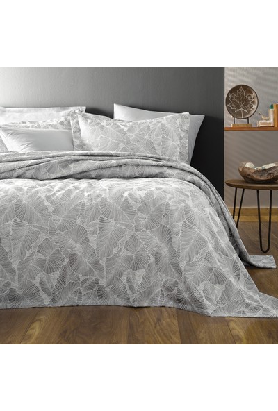Yataş Bedding Çift Kişilik Leaf Yatak Örtüsü Seti Gri Yataş Bedding Çift Kişilik Leaf Yatak Örtüsü Seti Gri
