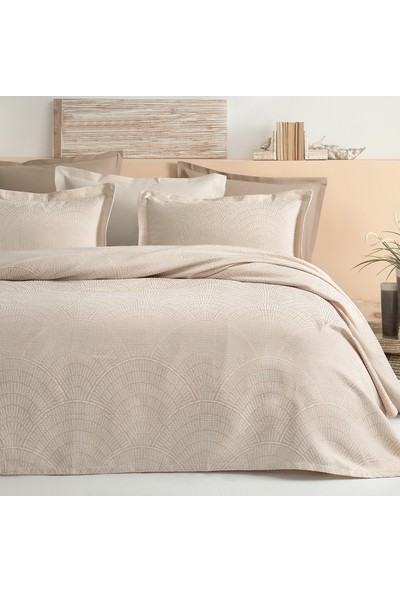 Yataş Bedding Çift Kişilik Sundae Yatak Örtüsü Seti Bej