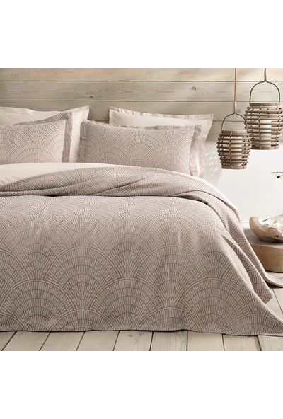 Yataş Bedding Çift Kişilik Sundae Yatak Örtüsü Seti Vizon