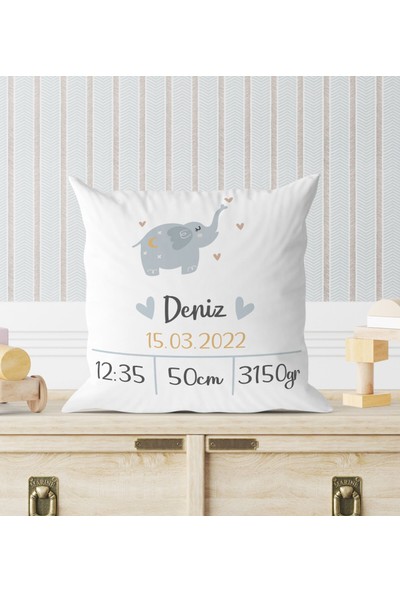 Bk Gift Yeni Doğan Bebek Doğum Panosu Yastık - Model 5 Bk Gift Yeni Doğan Bebek Doğum Panosu Yastık - Model 5
