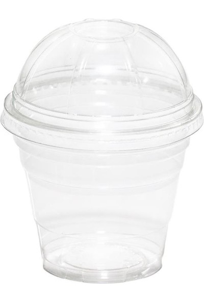 Ambalaj Pazarı Delik Kapaklı Pet Bardak Seti 200 cc - 50 Adet