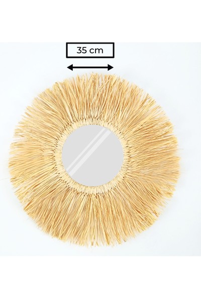 Avangarde Home Life Rafya Duvar Aynası 35 cm Avangarde Home Life Rafya Duvar Aynası 35 cm