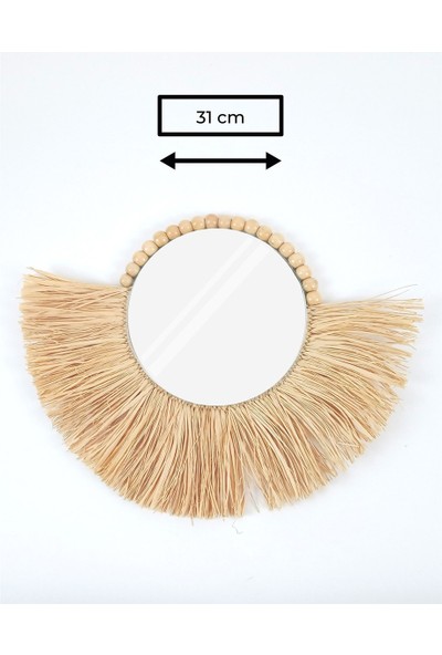 Avangarde Home Life Boncuklu Yelpaze Ayna Avangarde Home Life Boncuklu Yelpaze Ayna