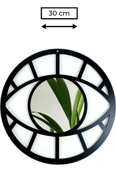Avangarde Home Life Siyah Lazer Kesim Göz Ayna Avangarde Home Life Siyah Lazer Kesim Göz Ayna
