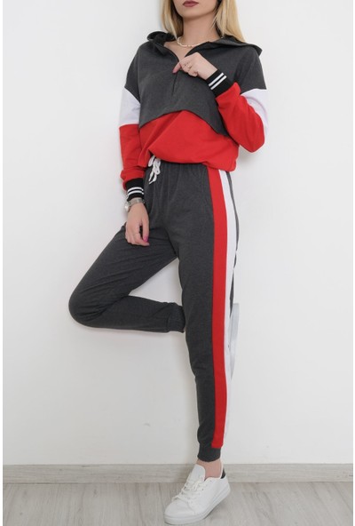 La Vacilando Parçalı Eşofman Takımı Antikırmızı - 8122.1005. La Vacilando Parçalı Eşofman Takımı Antikırmızı - 8122.1005.