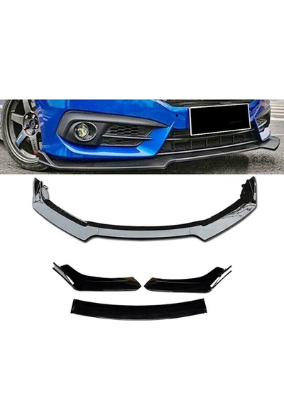 Oto h.i.t. Volkswagen cc Esnek Ayarlanabilir 3 Parça Kanatlı Piano Black Ön Lip Oto h.i.t. Volkswagen cc Esnek Ayarlanabilir 3 Parça Kanatlı Piano Black Ön Lip