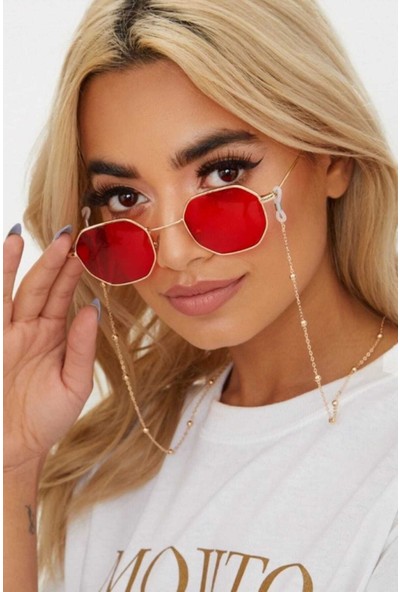 Accessorize Gözlük Zinciri Chic Minik Toplu Altın Rengi