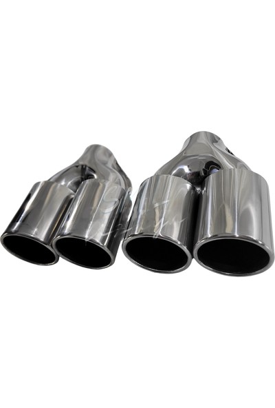 SML Dizayn 90 mm Çiftli Düz Egzoz Ucu 90LIK-EGZOS-EGSOZ-BAŞLIĞI SML Dizayn 90 mm Çiftli Düz Egzoz Ucu 90LIK-EGZOS-EGSOZ-BAŞLIĞI
