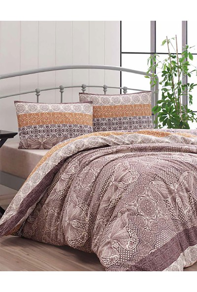 Asya Çeyiz Dükkanı Butterfly Çift Kişilik 4 Parça Pamuklu Günlük & Çeyizlik Nevresim Takımı