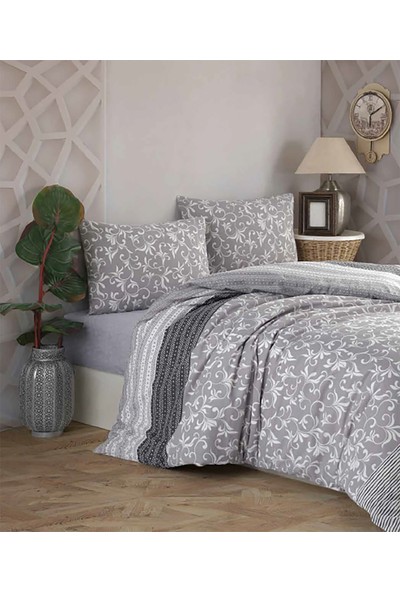 Asya Çeyiz Dükkanı Zena Çift Kişilik 4 Parça Pamuklu Günlük & Çeyizlik Nevresim Takımı