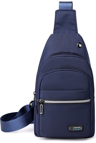 Generic Göğüs Çantası Erkek 2022 Yeni Yaz Kore Iş Rahat Oxford Kumaş Eğik Omuz Çantası Hafif ve Basit Omuz Erkek Çantası (Yurt Dışından)