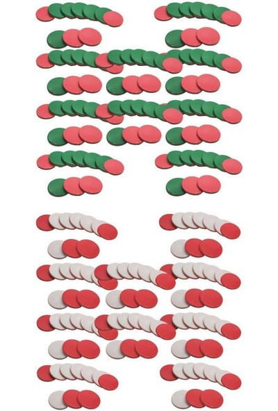 200X 25MM Plastik Sayma Cips Diskler Boş Disk Işaretleri Oyun Jetonları Yeşil Beyaz Oynar