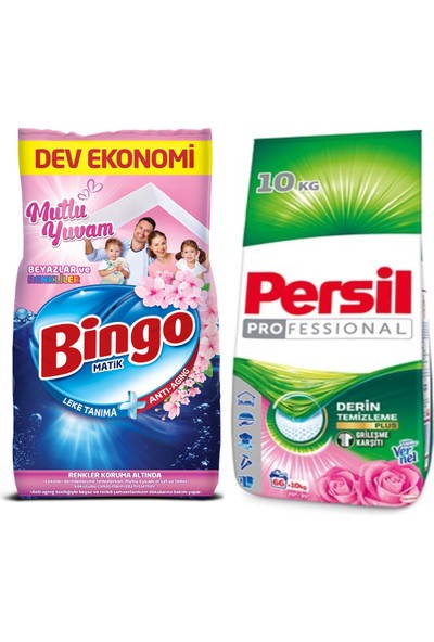 Bingo Matik 10 + Persil Gülün Büyüsü 10 kg Bingo Matik 10 + Persil Gülün Büyüsü 10 kg