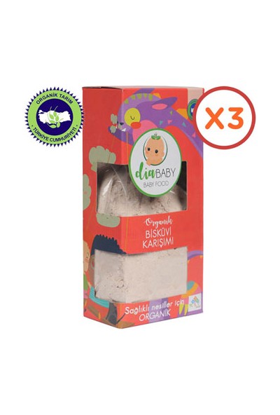 Dia Baby Organik Bebek Bisküvi Karışımı 330 gr Adet3