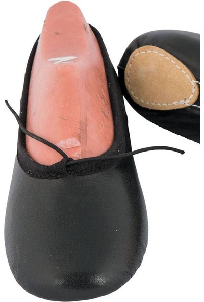 Karacan Spor A05 Beyaz Çift Taban Deri Bale Patiği