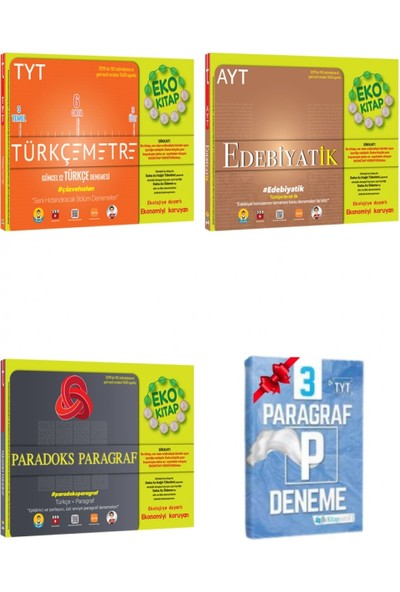Tonguç Yayınları TYT Türkçemetre AYT Edebiyatik ve Paradoks Paragraf Eko Set Tonguç Yayınları TYT Türkçemetre AYT Edebiyatik ve Paradoks Paragraf Eko Set