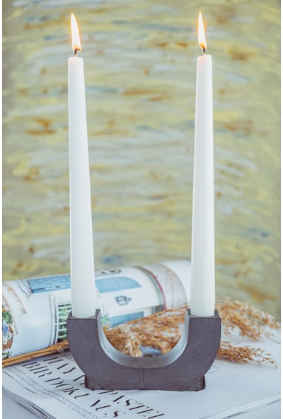 Milinza Şamdan Mumluk, Dekoratif Şamdanlık, Silindir Şamdan Mumluk