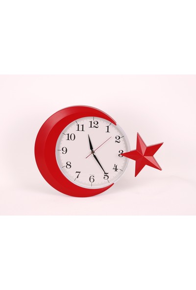 Promosyon Sarayı Ay Yıldız Duvar Saati Promosyon Sarayı Ay Yıldız Duvar Saati