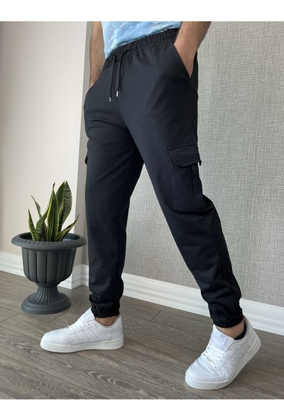 Sport Fashion Erkek Kargo Cep Paça Lastikli Eşofman Altı Sport Fashion Erkek Kargo Cep Paça Lastikli Eşofman Altı