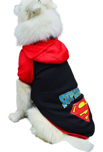 Janae Köpekler Için Süper Kahraman Temalı Kıyafet - Siyah (Yurt Dışından)