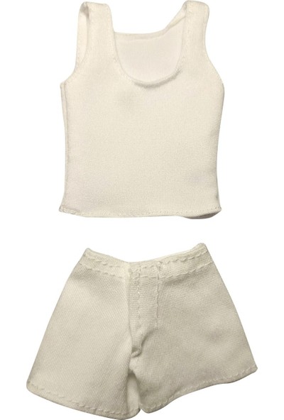 Kadın Vücut 1/6 Ölçekli Aksesuar 12 Inç Bebek Bej Şort