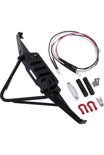 SCX10 Için LED Işığı ile Metal Çarpışma Tamponu 1/10 Rc Palet Aksesuarı SCX10 Için LED Işığı ile Metal Çarpışma Tamponu 1/10 Rc Palet Aksesuarı