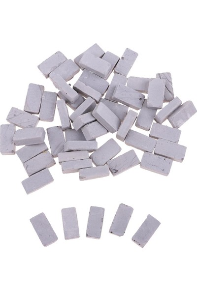 Dıy 50 Pcs Simülasyon Gri Tuğla Modeli 1.7x0.9cm 1/16 Diorama Aksesuarları Için Dıy 50 Pcs Simülasyon Gri Tuğla Modeli 1.7x0.9cm 1/16 Diorama Aksesuarları Için
