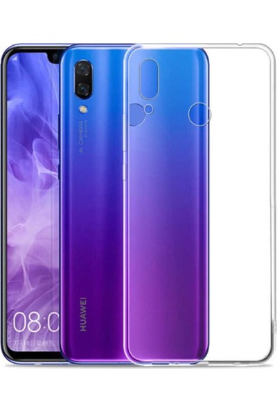 ikon Huawei P-Smart 2019 Kılıf Şeffaf Süper Silikon Kapak