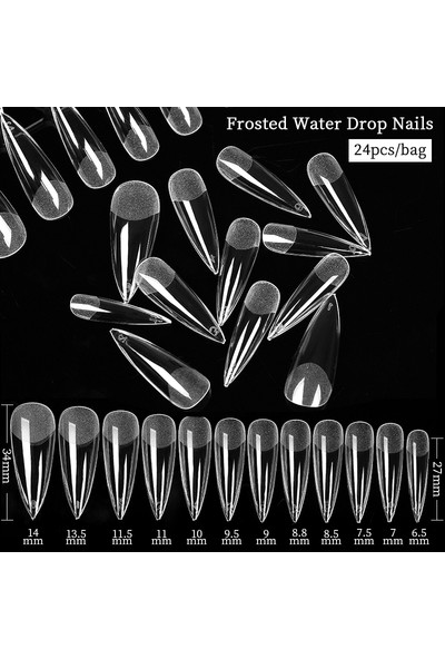 Yeni Nesil Orjinal Jel Tips Stıleetto Model 03 (24 Adet )