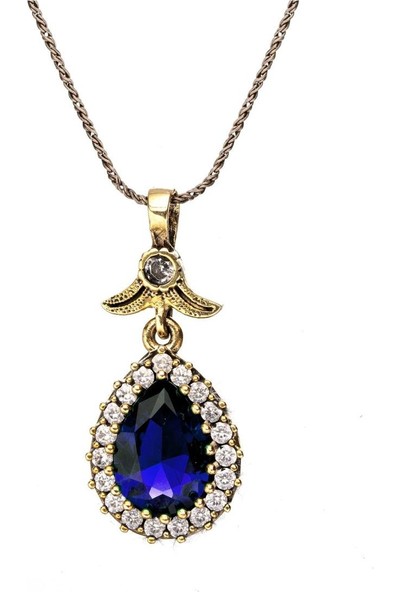 Asur Gümüş Mavi Safir Taşlı Gümüş Doğal Taşlı Otantik Bayan Kolye Hürrem Sultan Kolyesi Asur Gümüş Mavi Safir Taşlı Gümüş Doğal Taşlı Otantik Bayan Kolye Hürrem Sultan Kolyesi