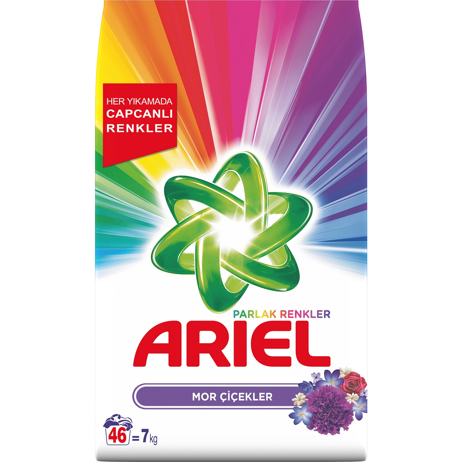 Ariel 7 kg Toz Çamaşır Deterjanı Mor Çiçekler Fiyatı