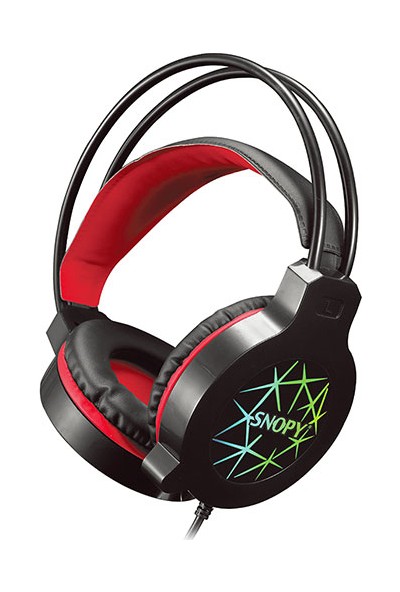 Snopy SN-GX7 CRAZY Siyah USB Ledli Mikrofonlu Oyuncu Kulaklığı Snopy SN-GX7 CRAZY Siyah USB Ledli Mikrofonlu Oyuncu Kulaklığı