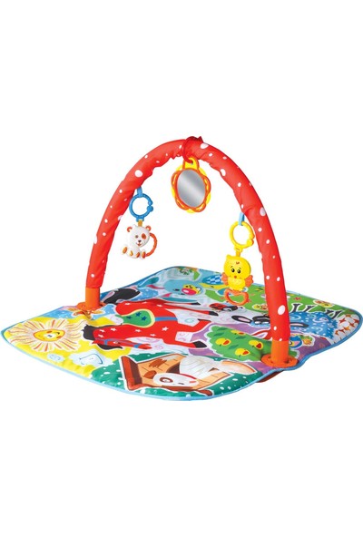 Babies Neşeli Çiftlik Aynalı Bebek Oyun Halısı