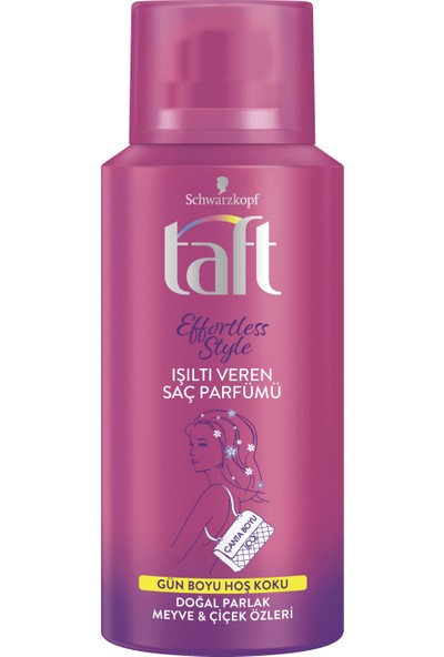 Taft Effortless Style Işıltı Veren Saç Parfümü 100 ml Taft Effortless Style Işıltı Veren Saç Parfümü 100 ml
