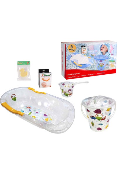 Havuç Bebek 5 li Küvet Banyo Seti