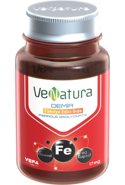 Venatura Demir Bisglycinate 17 Mg 90 Kapsül