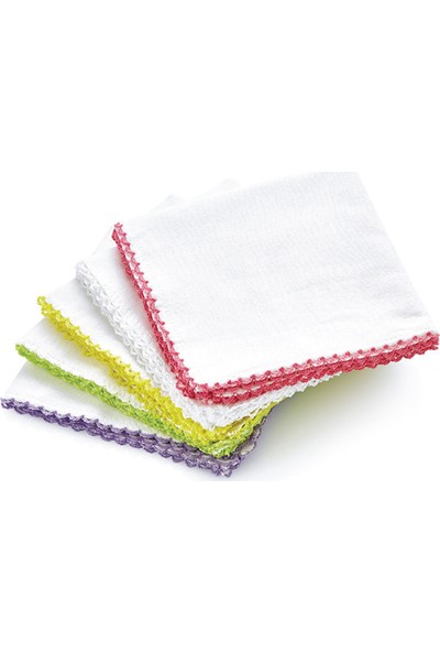 Babyjem 10'Lu Penye Ağız Bezi Beyaz 20*20 Babyjem 10'Lu Penye Ağız Bezi Beyaz 20*20