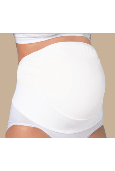 Babyjem Göbek Destekli Hamile Bel Bandı Beyaz L