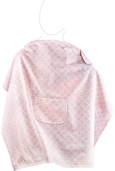 Babyjem Cepli Emzirme Önlüğü Pembe Yonca