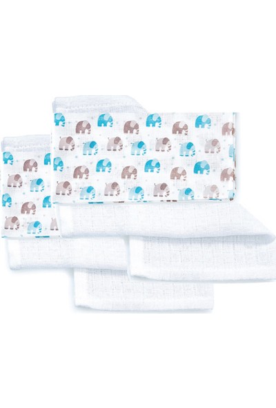 Babyjem Müslin Mendiller 4'Lü Fil Babyjem Müslin Mendiller 4'Lü Fil